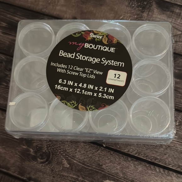 Darice | Storage & Organization | Darice Clear Bead Storage System ...